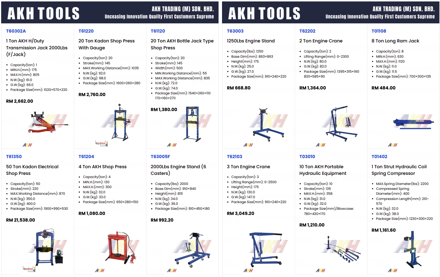 Catalogue - Kadon Tools